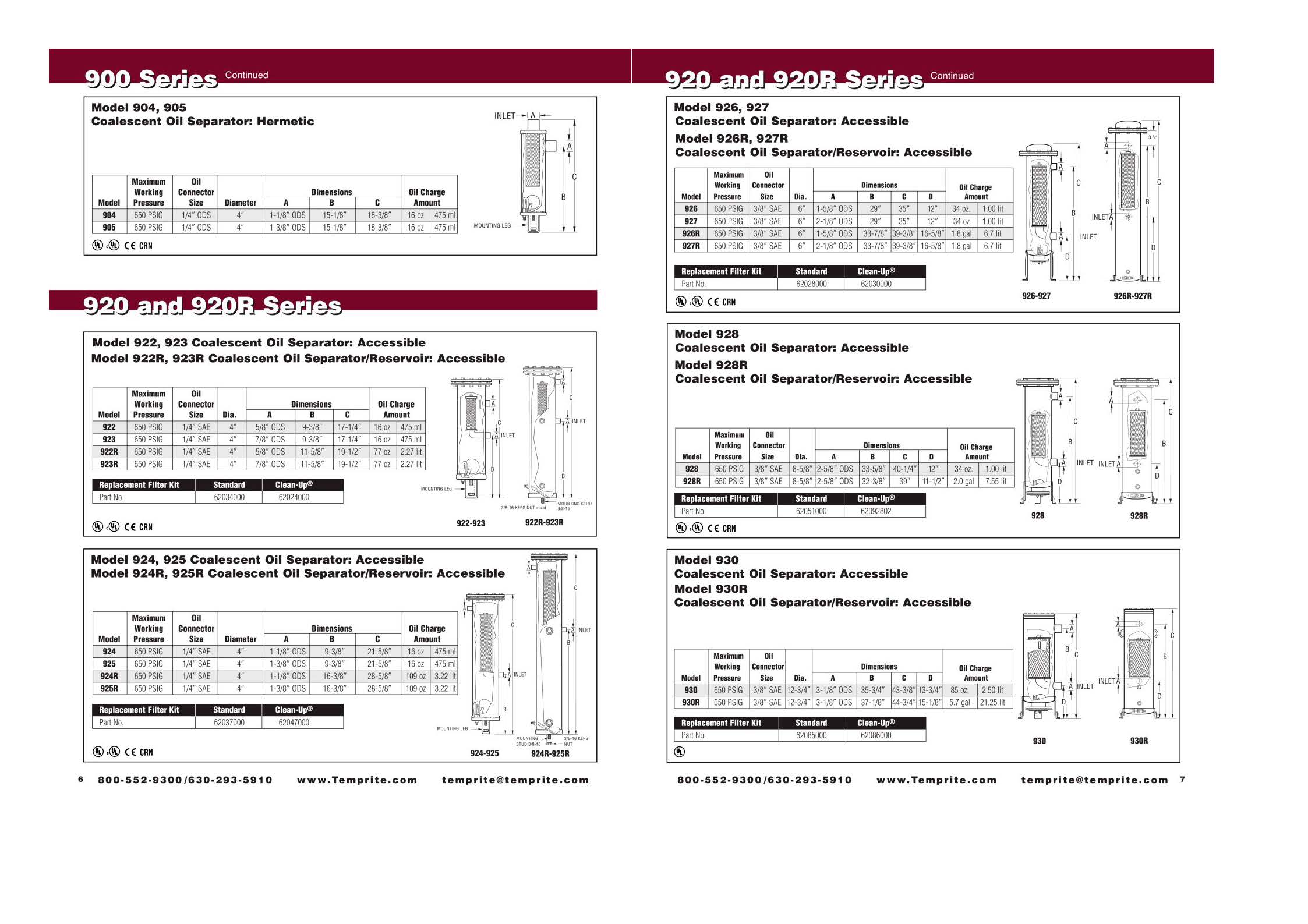 Temprite Oil Separator | Zenit High-Efficiency Refrigeration Oil